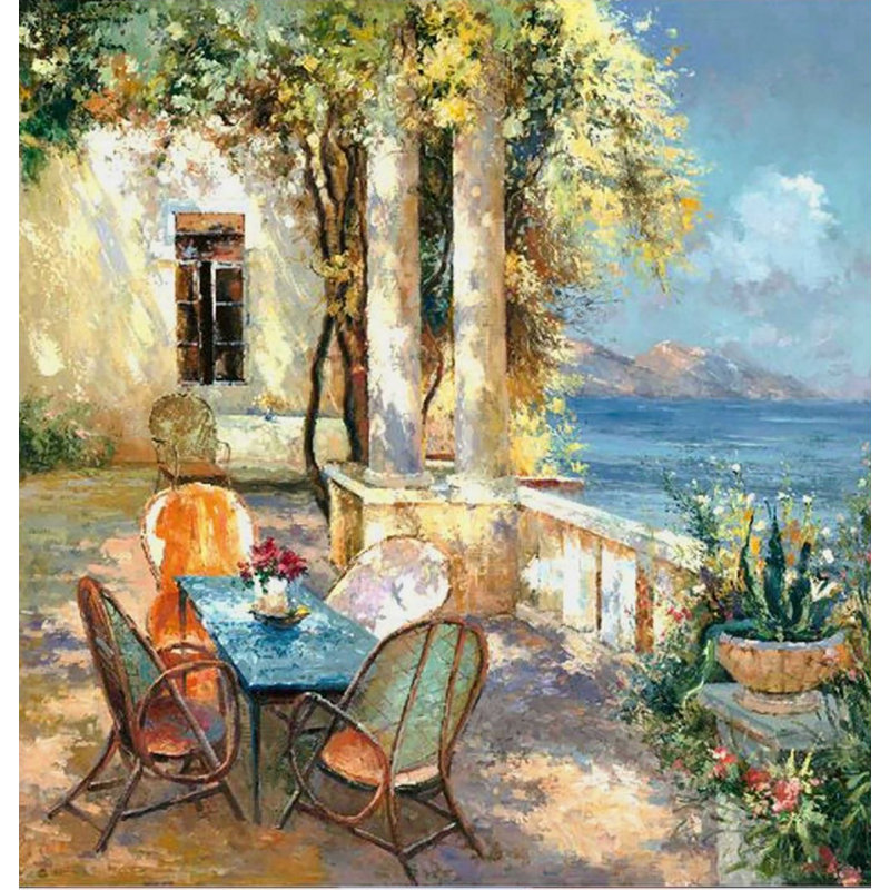 Platinum Art Group Balcony Over Water | Wayfair